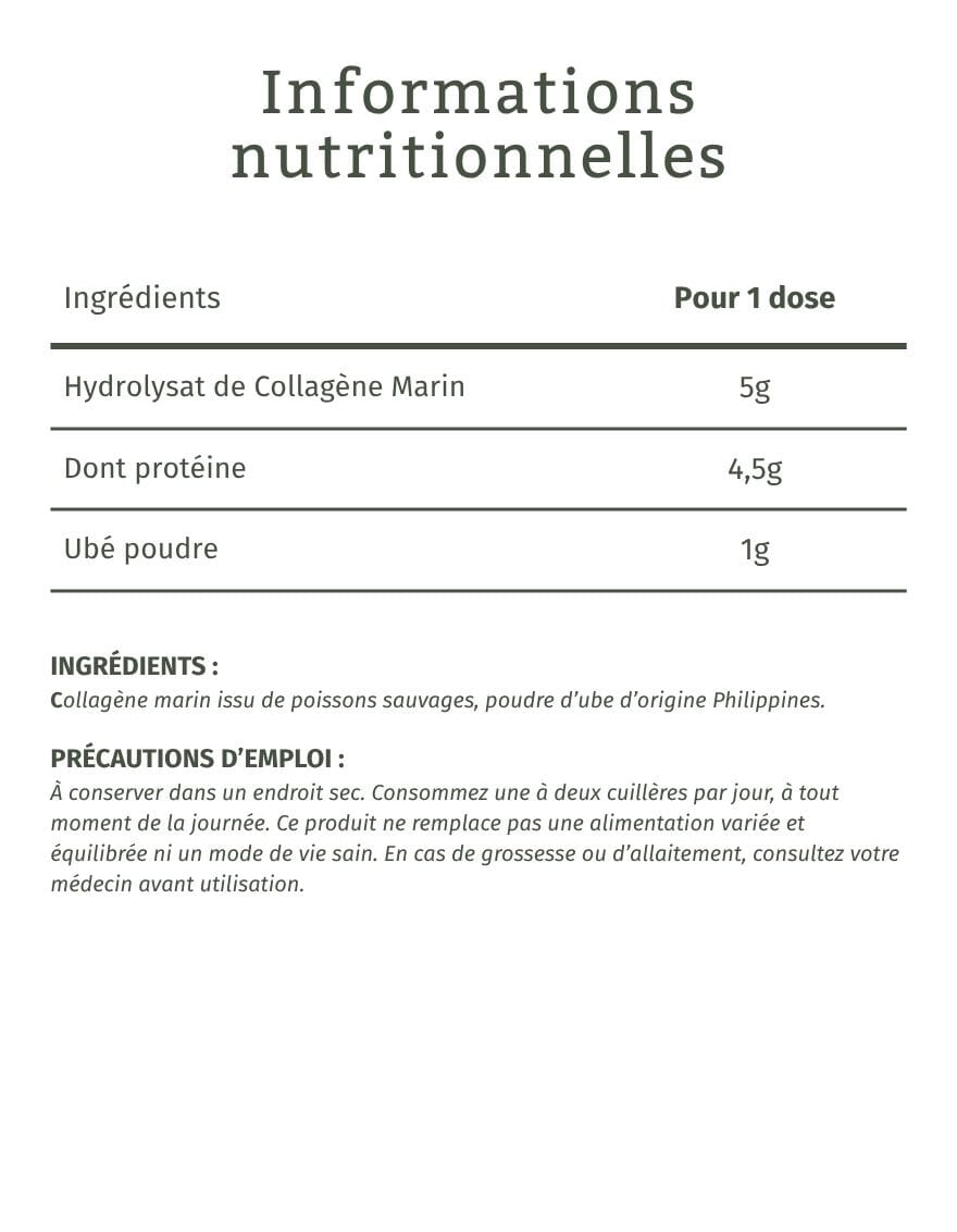 Ube Collagène Marin : Boisson Énergie, Beauté & Bien-être